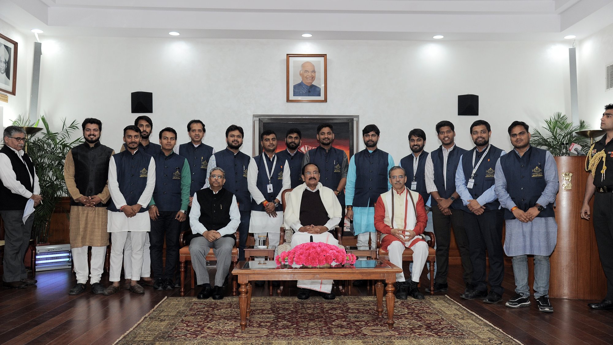 Vice President interacts with students of Indian Institute of ...